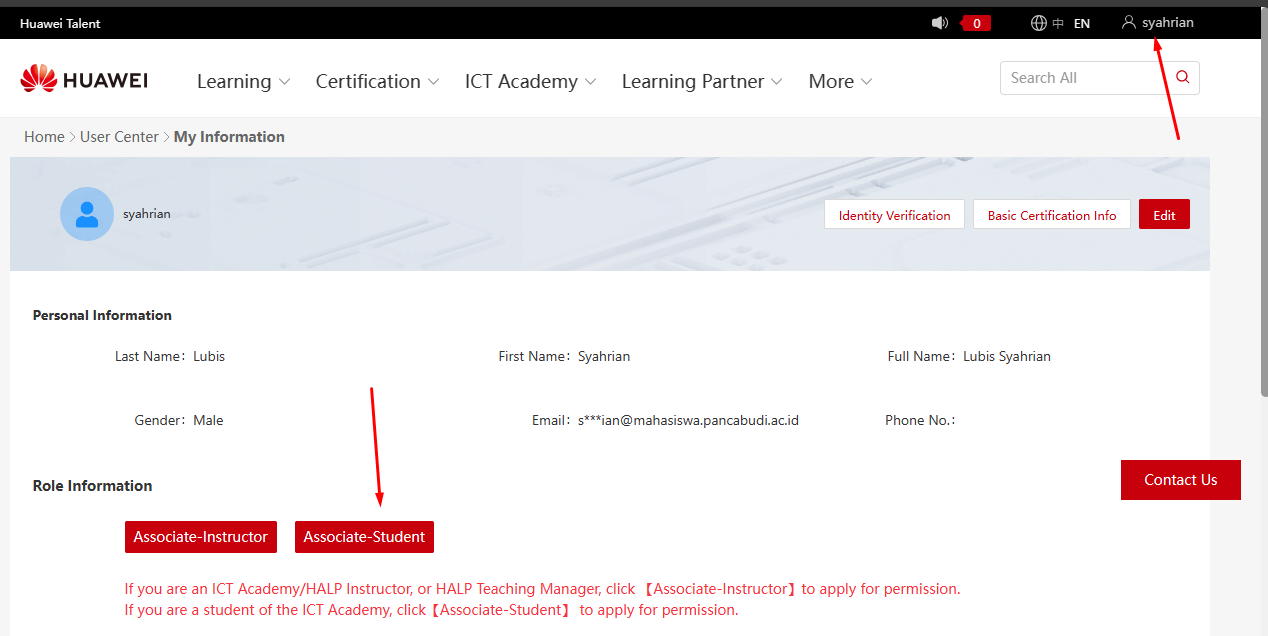 Panduan bergabung di Huawei ICT Academy bagi Mahasiswa Panduan bergabung di Huawei ICT Academy bagi Mahasiswa